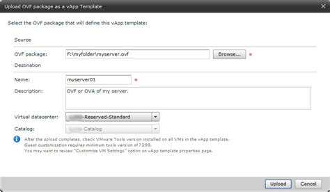 Uploading An Ovf Ova To Vcloud Director 15