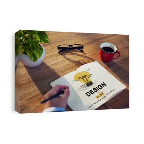 Design Creative Draft Drawing Ideas Object Plan Concept Canvas Print Canvasworld