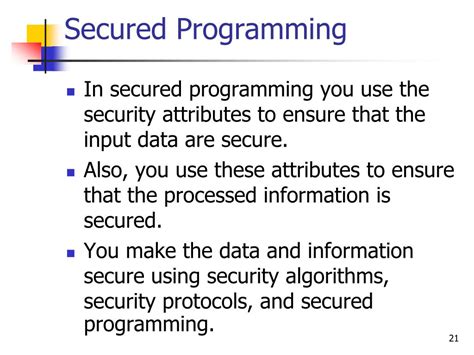 ppt isec0511 programming for information system security powerpoint
