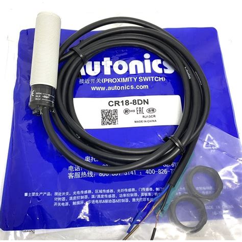 เซ็นเซอร์ Cr18 8dn Autonics Capacitive Proximity Sensor Size M18 3สาย ชนิดnpn No ไฟเลี้ยง12