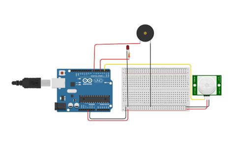 Circuit Design Hotel Reception System Tinkercad