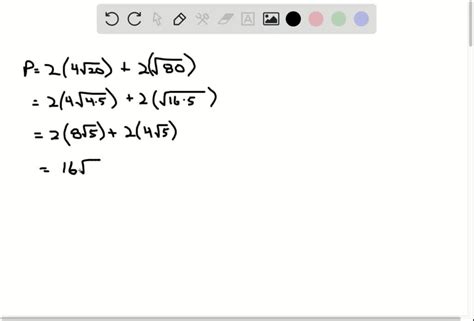 SOLVED The Perimeter P Of A Rectangle With Length L And Width W Is Given By The Formula P L