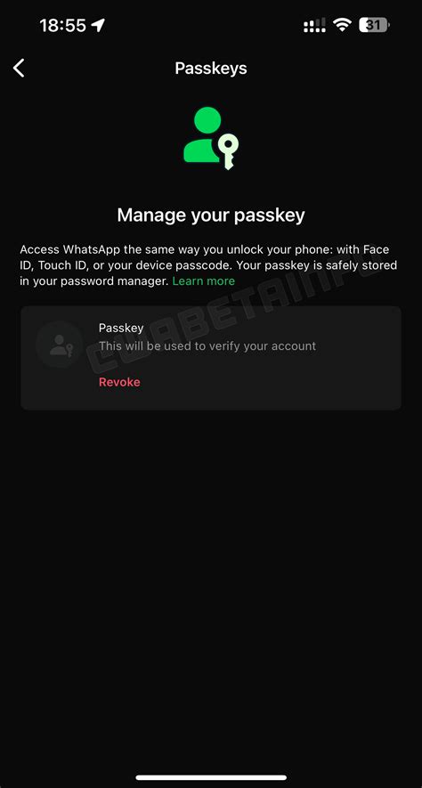 whatsapp news of the week passkey feature is available on ios beta