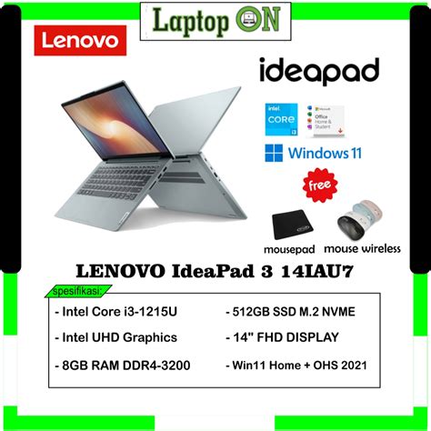 Jual Lenovo Ideapad 3 Core I3 Ram 8GB Ssd 512GB Win11 OHS LENOVO CORE I3 LAPTOP LENOVO SLIM