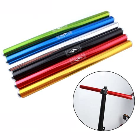 수평 자전거 핸들 바 합금 254375mm 트랙 고정 기어 Bmx 자전거 핸들 바 한 모양의 자전거 액세서리 부품자전거