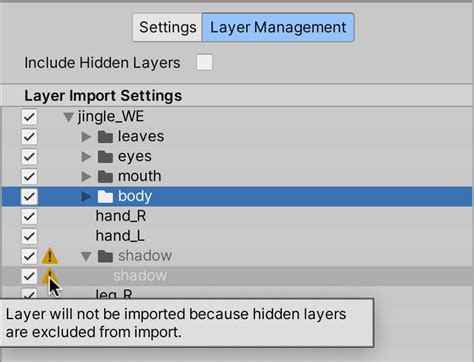 Psd Importer Inspector Properties 2d Psd Importer 703