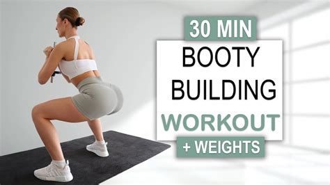 30 Min Booty Building Workout Weights Grow Your Glutes No Jumping