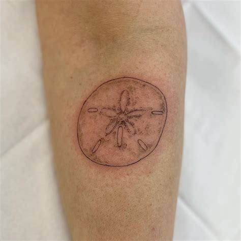 Simple Sand Dollar Tattoo