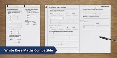 👉 Division Of Unit Fractions Teacher Made Twinkl