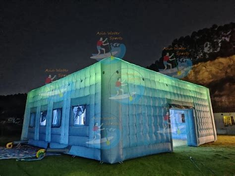 Custom Fireproof Inflatable Night Club Structure Portable Marquee Cube Tent Inflatable Nightclub