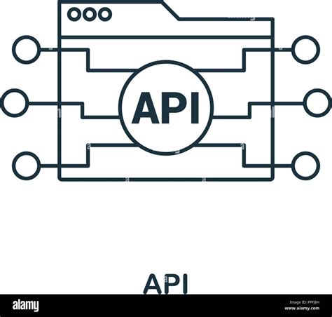 api outline icon premium design from web development collection ux and ui pixel perfect api
