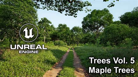 trees vol 5 maple trees unreal engine 5 3 ultra realistic wind