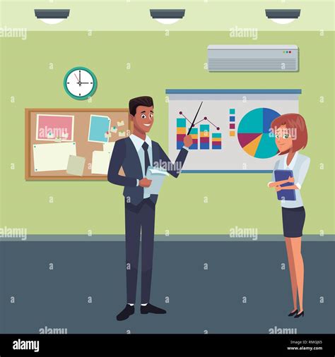 Business Presentation Teamwork Stock Vector Image And Art Alamy