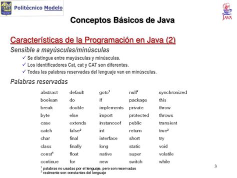 ppt conceptos básicos de java powerpoint presentation free download