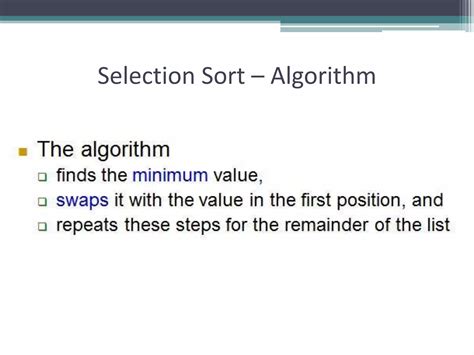 Sorting Algorithms Ppt