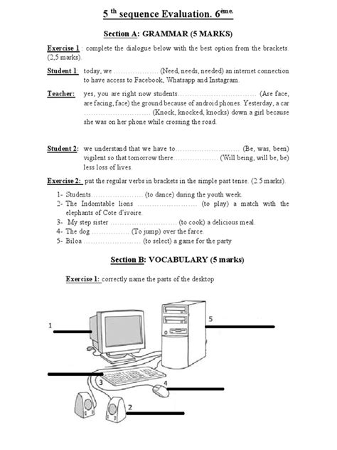 evaluation sequence pdf telephone