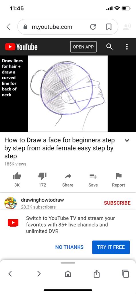 How To Draw A Female Side Profile Hair Hair