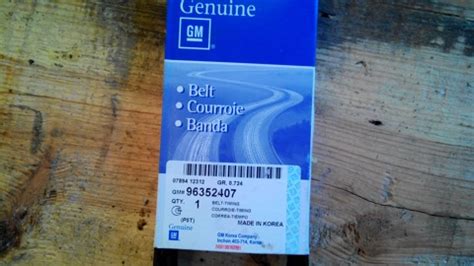 96352407 РЕМЕНЬ ГРМ ЧЗ 111 GM | Запчасти на DRIVE2