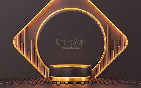 3d 렌더링 초록 고급 금 모양 배경 사진 및 창의적인 일러스트 무료 다운로드 Lovepik