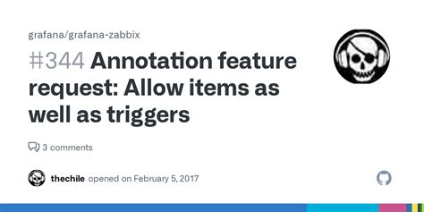 Annotation Feature Request Allow Items As Well As Triggers · Issue
