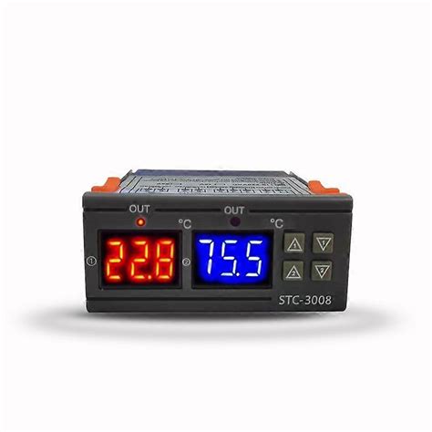 STC 3008 Computer Digital Display Intelligent Dual Control Electronic Temperature Controller