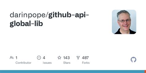 issues · darinpope github api global lib · github