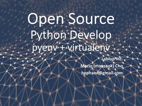 Python Pyenv Virtualenv Ppt