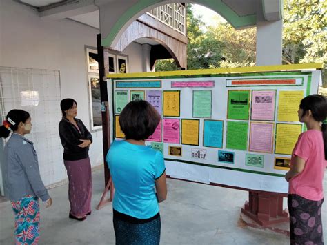 နတ်မောက်မြို့နယ်၌ ၇၄ နှစ်မြောက်လွတ်လပ်ရေးနေ့အကြောင်း သိကောင်းစရာ နံရံကပ် စာစောင်နှင့် ဓာတ်ပုံမ