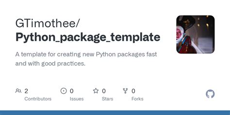 Github Gtimotheepythonpackagetemplate A Template For Creating New