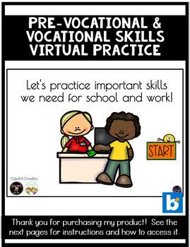 BUNDLE Vocational Skills Task Boxes Assessment Review BOOM Cards