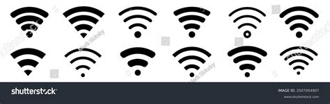 Wifi Icon Set Wifi Icon Set Stock Vector Royalty Free 2507054907 Shutterstock