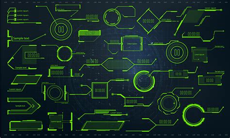 콜아웃 제목 배너 기술 디지털 인포 박스 Hud 템플릿 미래 지향적 콜아웃 템플릿 디지털 라인 텍스트 프레임 박스 콜아웃 라벨