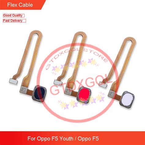 Replacement For Oppo F Youth Oppo F Fingerprint Sensor Home Button Key Touch ID Flex Cable