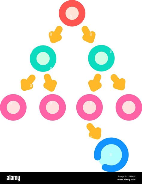 Breadth First Search Bfs Color Icon Vector Breadth First Search Bfs