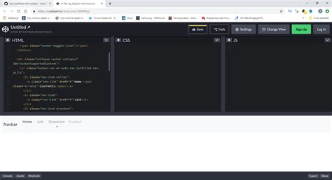 nav justified with navbar missing info in documentation · issue 28646 · twbs bootstrap · github