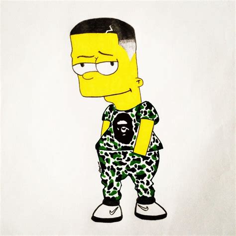 Bape Bart Simpson Wallpapers Top Free Bape Bart Simpson Backgrounds Wallpaperaccess