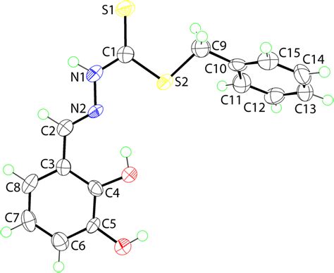 Molecular Structure Of Showing Atom Labelling Scheme Download Scientific Diagram