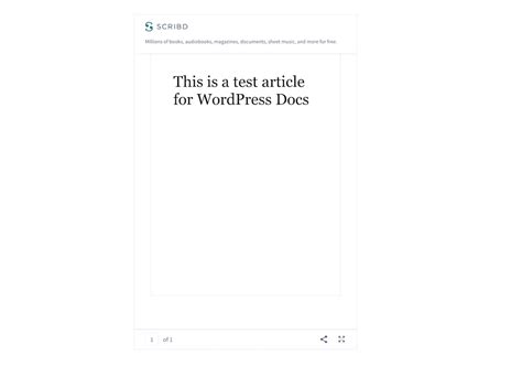 Scribd Embed Documentation