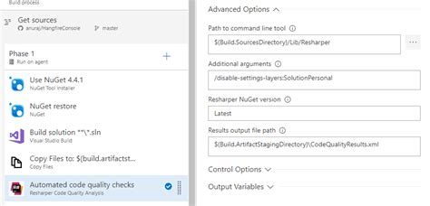 Anuraj Generate Code Quality Report Using VSTS Task