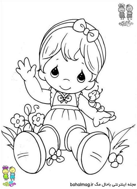 نقاشی دخترانه رنگ آمیزی ️ بهترین تصاویر