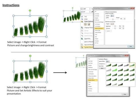 Business And Strategy Display Results With Grass Bar Chart Images
