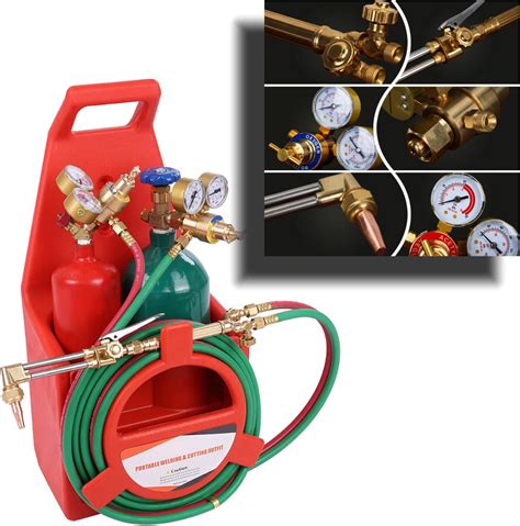 Professional Portable Tote Oxy Acetylene Welding Brazing Cutting Torch Kit Oxygen