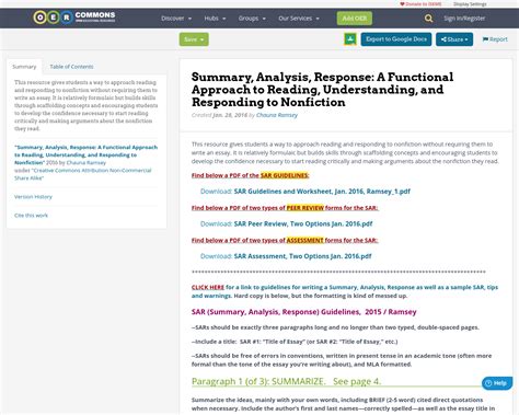 Summary Analysis Response A Functional Approach To Reading