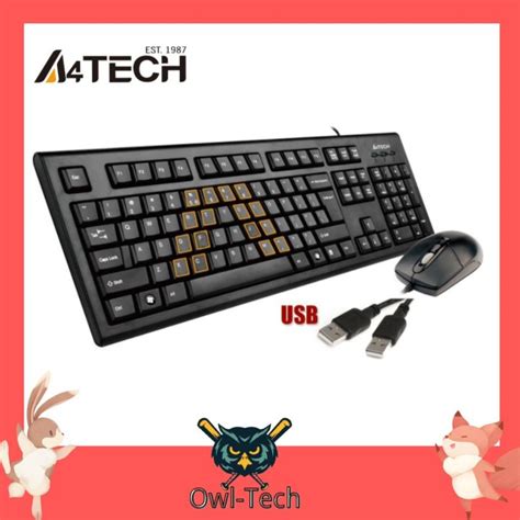 Hot Sale A4tech Keyboard And Mouse Combo Bundle Usb Type Krs 8572