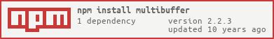 Github Brycebaril Multibuffer Package Arrays Of Buffers Into A Single Buffer That They Can Be