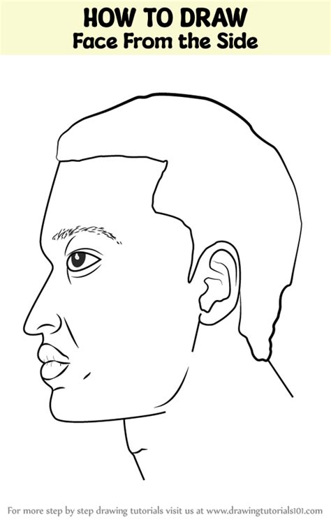 How To Draw A Face From The Side