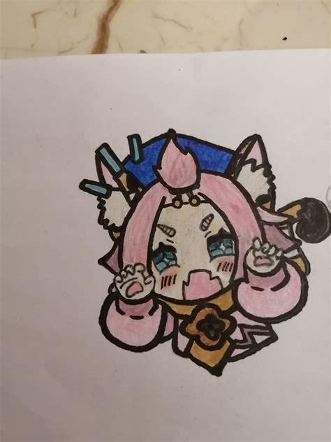 Todays Drawing Diona Chibi Genshin Impact Hoyolab