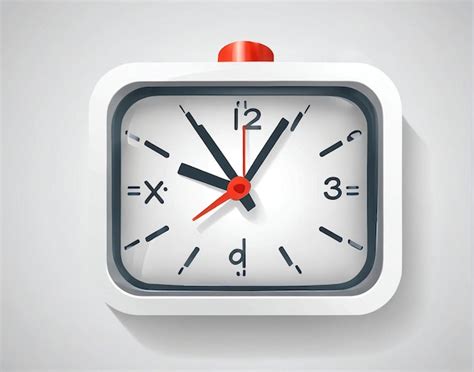 Premium Photo A Clock Icon With Shadow
