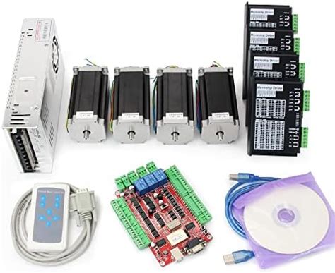 Axis CNC Kit Nema Stepper Motor CNC Controller Kit USB Controller Card With FMD C Driver