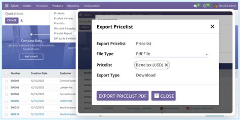 odoo export pricelist webkul
